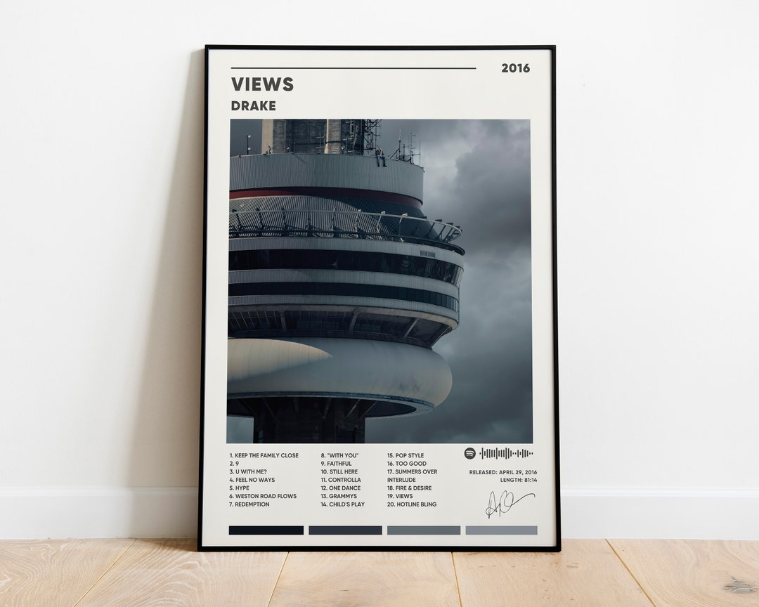 Drake Views Album Cover Poster Drake Views Poster Print - Etsy