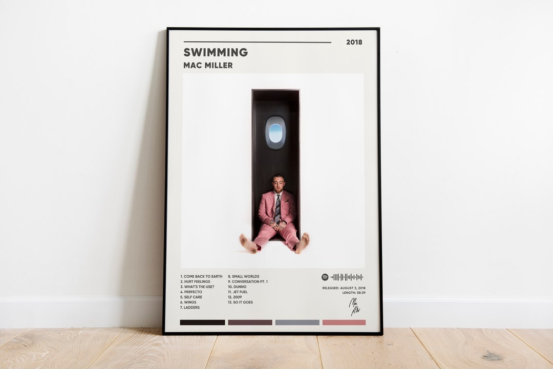 Mac Miller Swimming Album Cover Poster Mac Miller Swimming - Etsy