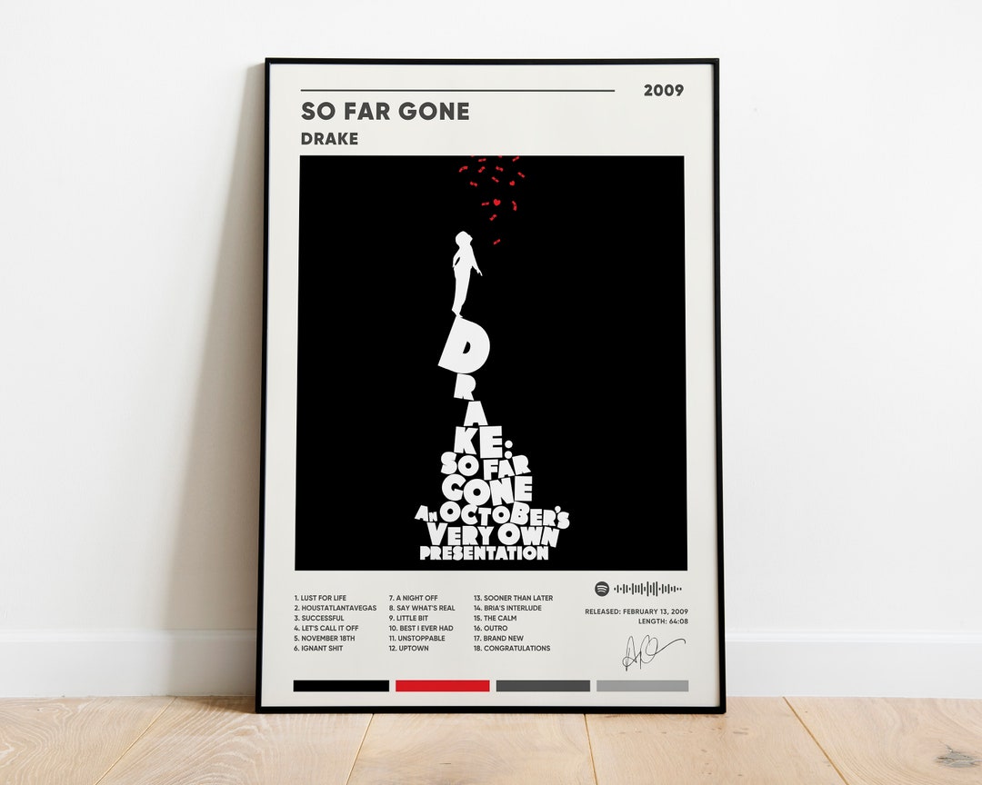 Drake so Far Gone Album Cover Poster Drake so Far Gone Poster - Etsy
