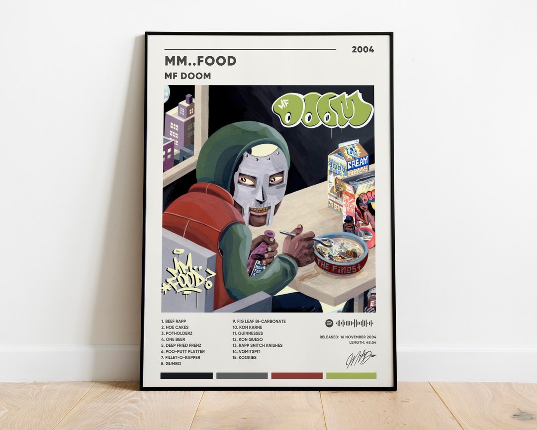 MF DOOM Mm..food Album Cover Poster MF Doom Mm..food Poster - Etsy