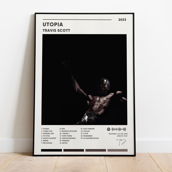 Travis Scott Utopia Album Cover - Etsy
