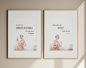 Irreplaceable Coco Chanel Printable - Etsy
