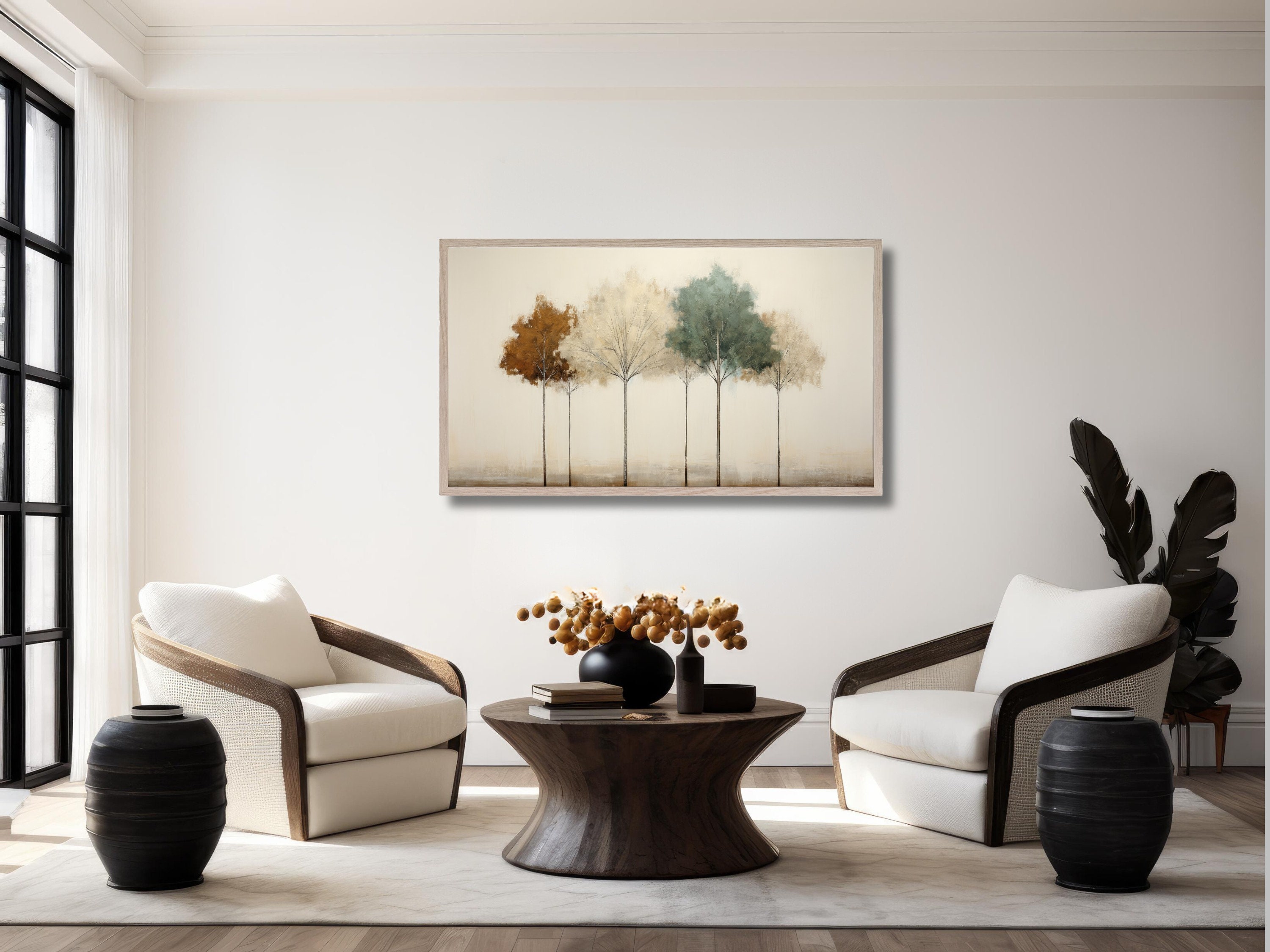 Samsung Frame TV Abstract Forest Art High Resolution Frame TV 4K Art ...