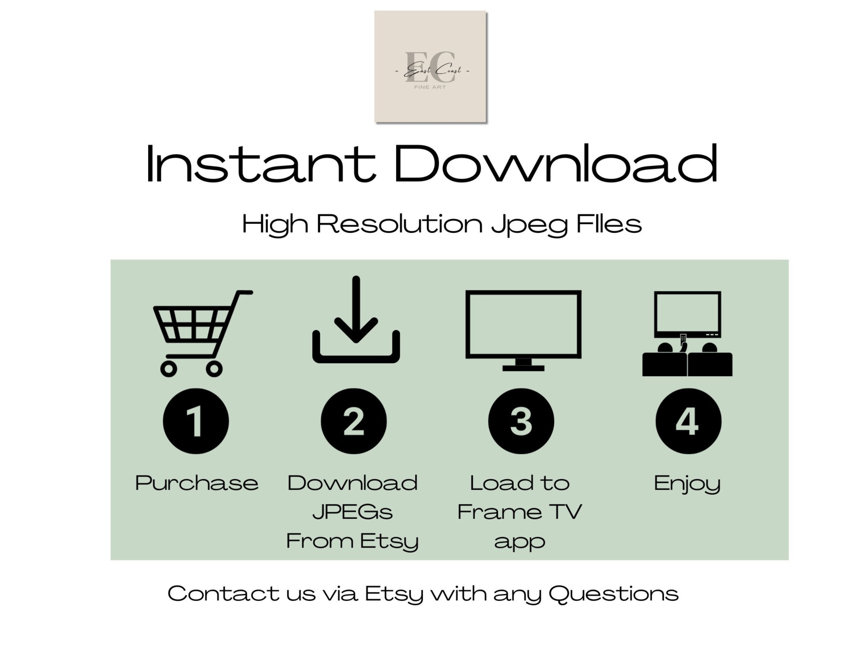 Samsung Frame TV Abstract Forest Art High Resolution Frame TV 4K Art ...