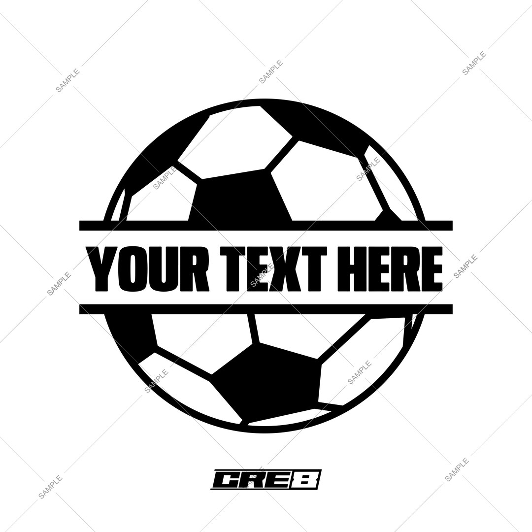 Custom Soccer Monogram SVG – Personalized Football Gift (digital ...