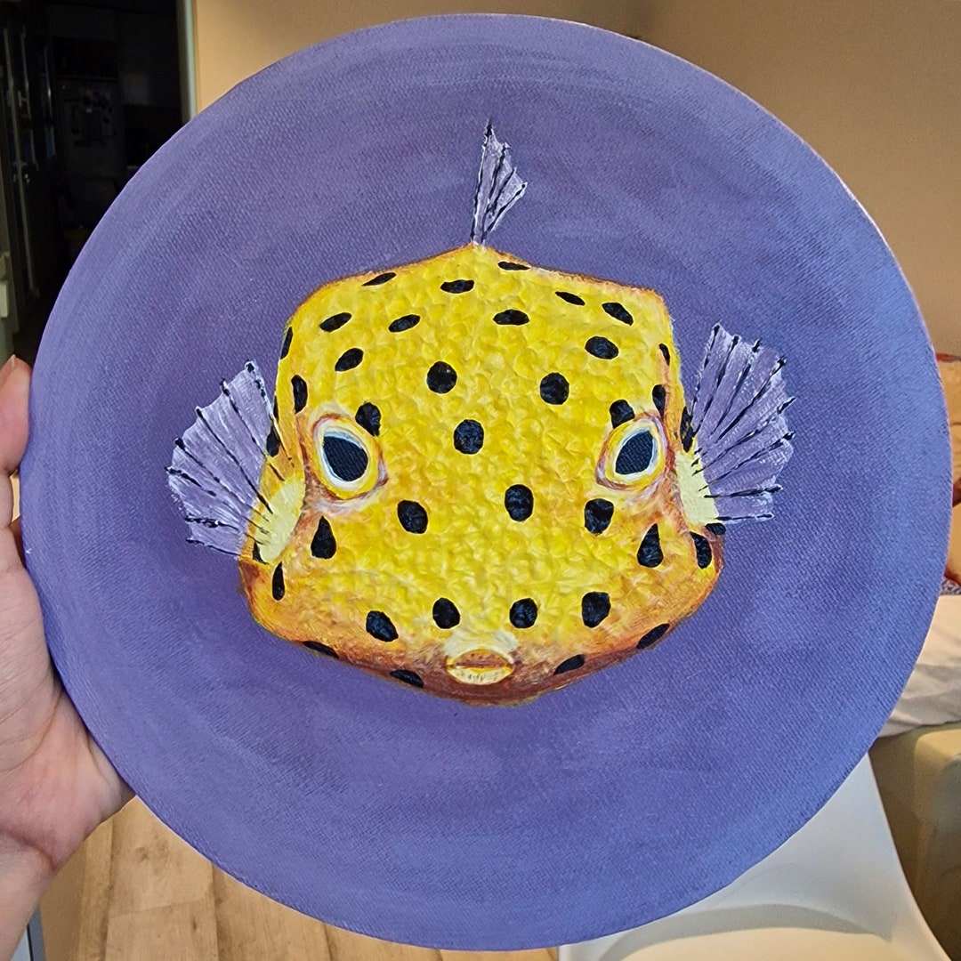 Polka Dot Puffer Fish - Etsy
