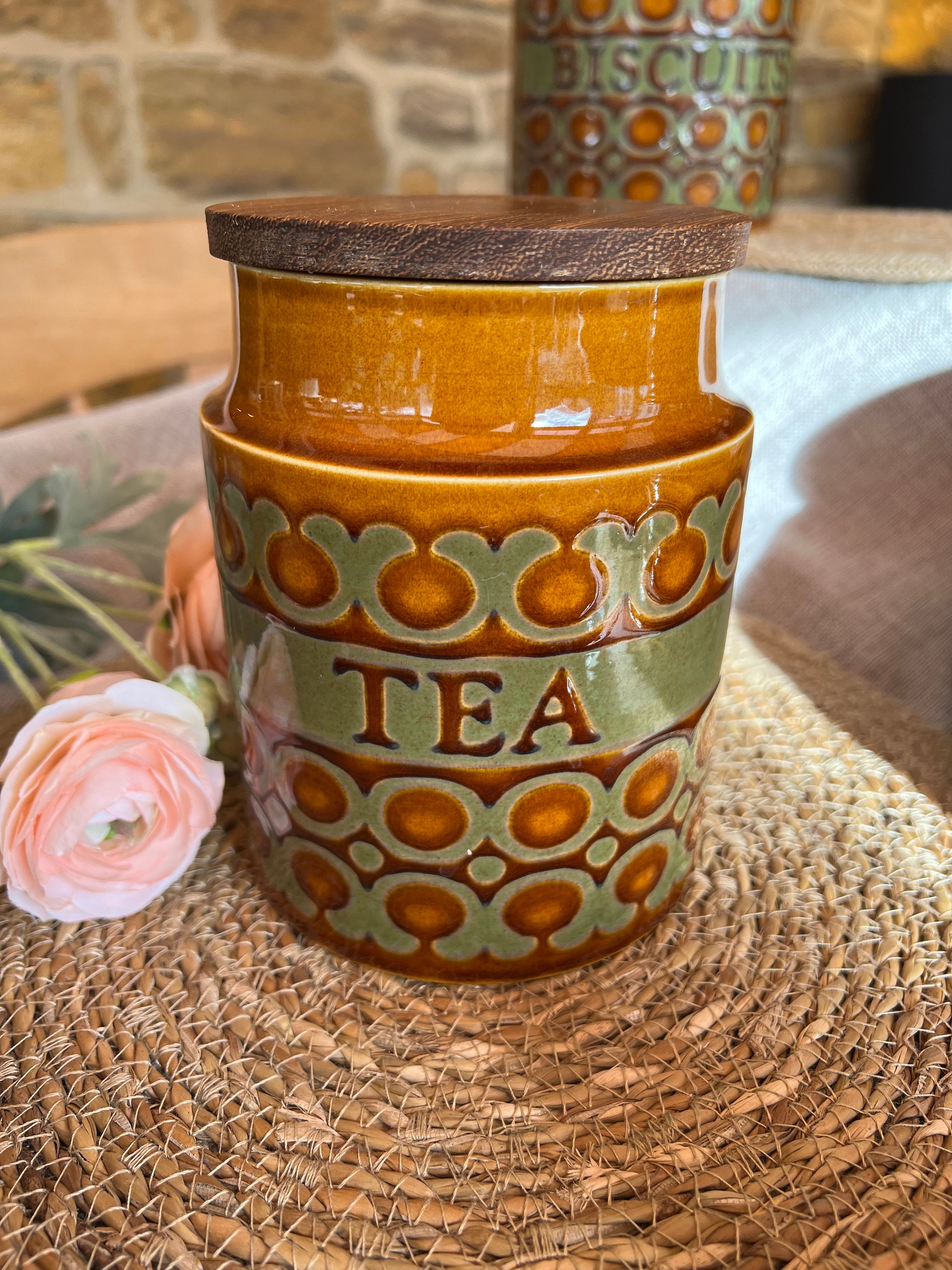 Hornsea Pottery Brontë Retro Dinner Service Coffee Storage Tea Storage ...