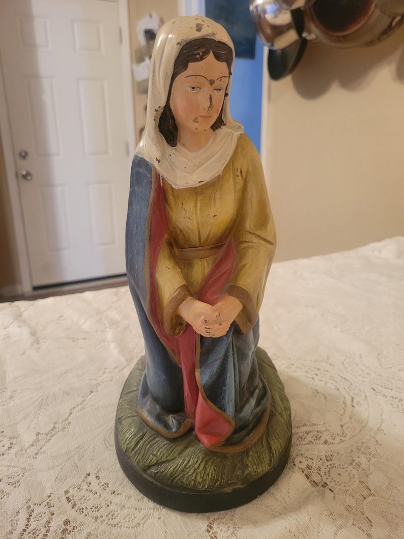 Virgin Mary Statue Etsy