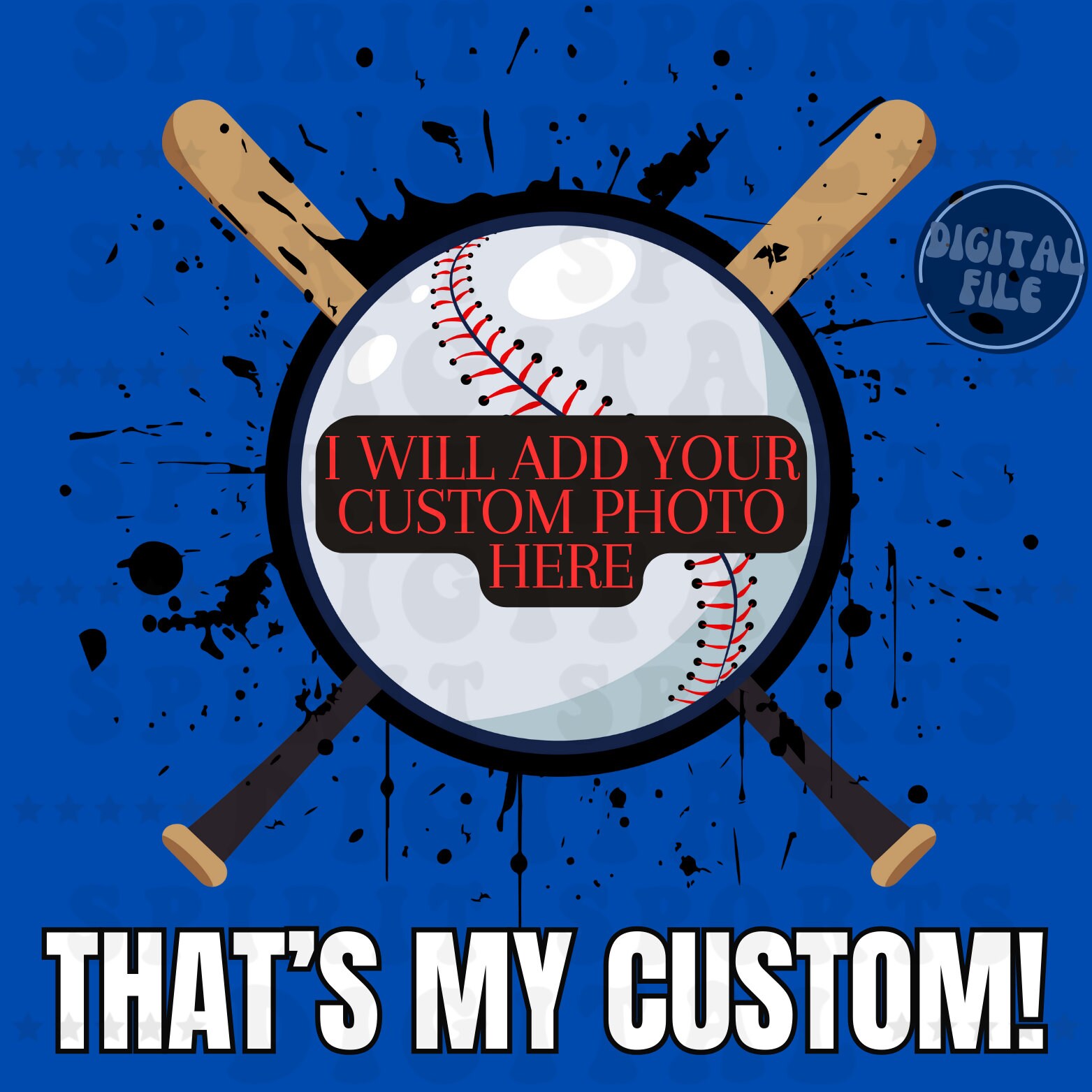 Thats My Custom Photo PNG | Baseball Family | Sports Mom | PNG File | T ...