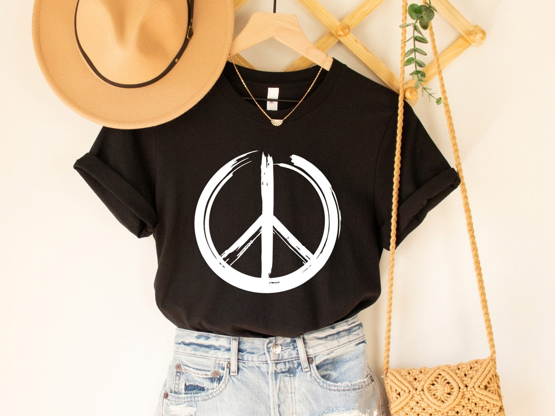 Peace Sign Shirt, Peace Symbol Shirt, Peace T-shirt, Graphic Tees for ...