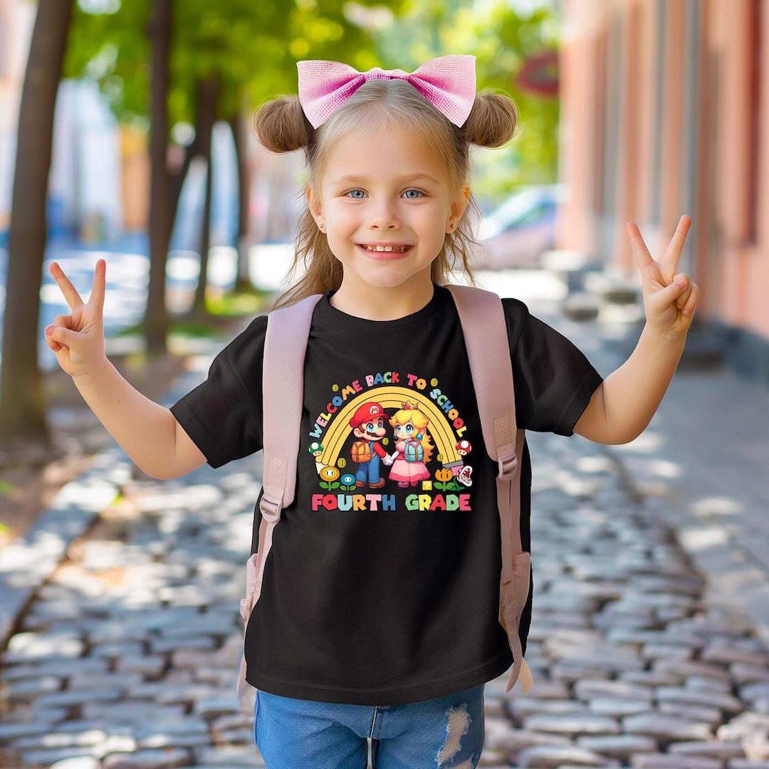 Super Mario Back to School Shirt, Custom Back to School Shirt, First ...