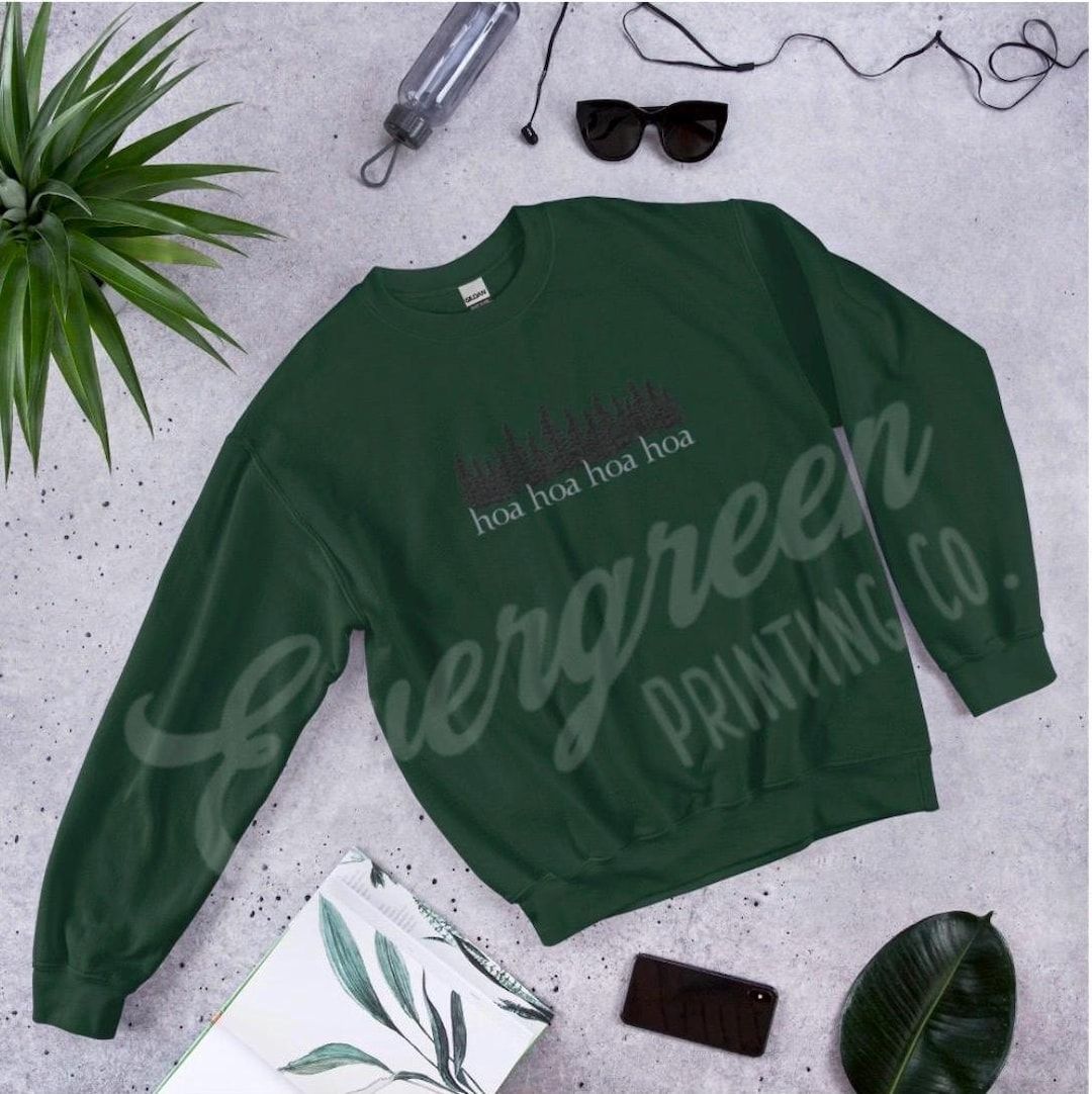 Hoa Hoa Twilight Embroidered Sweatshirt - Etsy