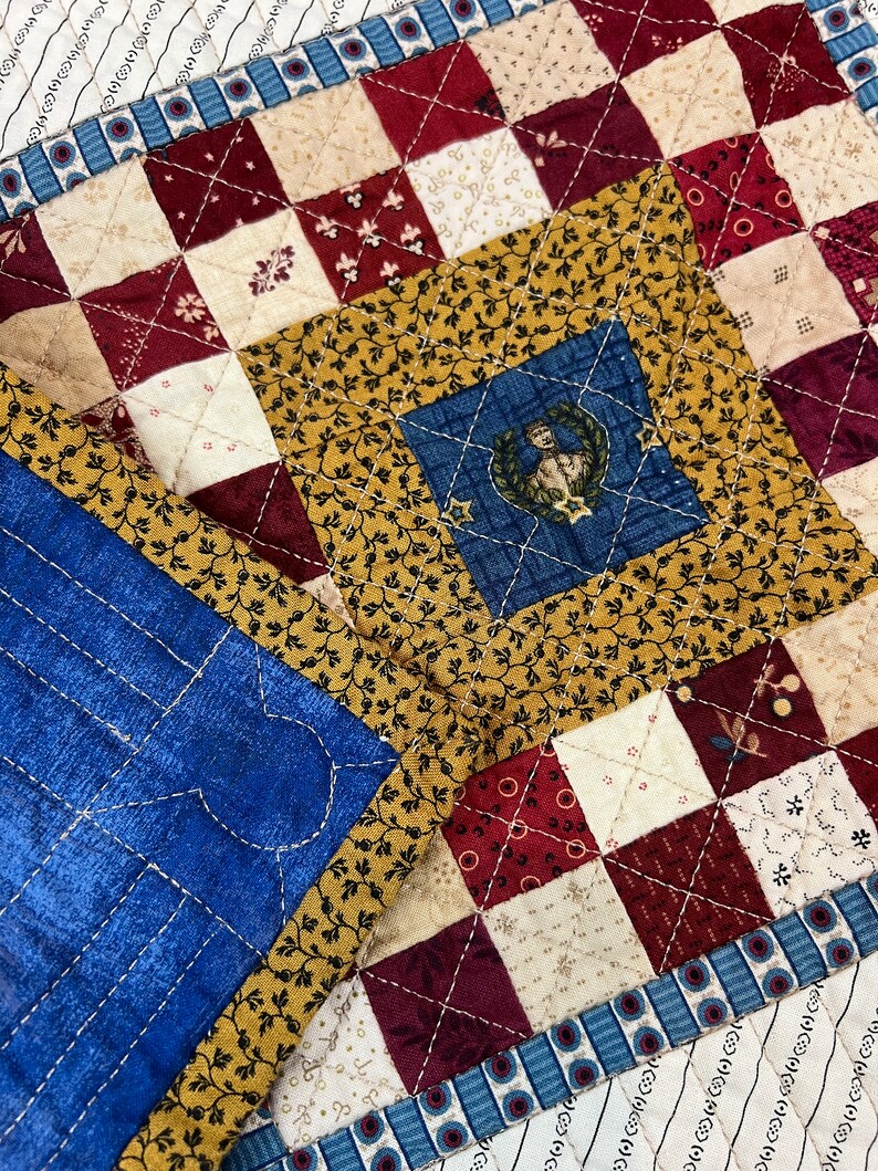 Civil War Soldier Table Topper Quilt - Etsy