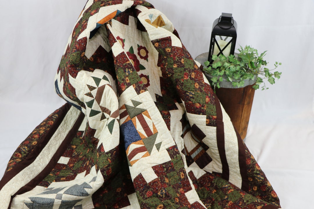 Earthen Grace Sampler Homemade Quilt - Etsy