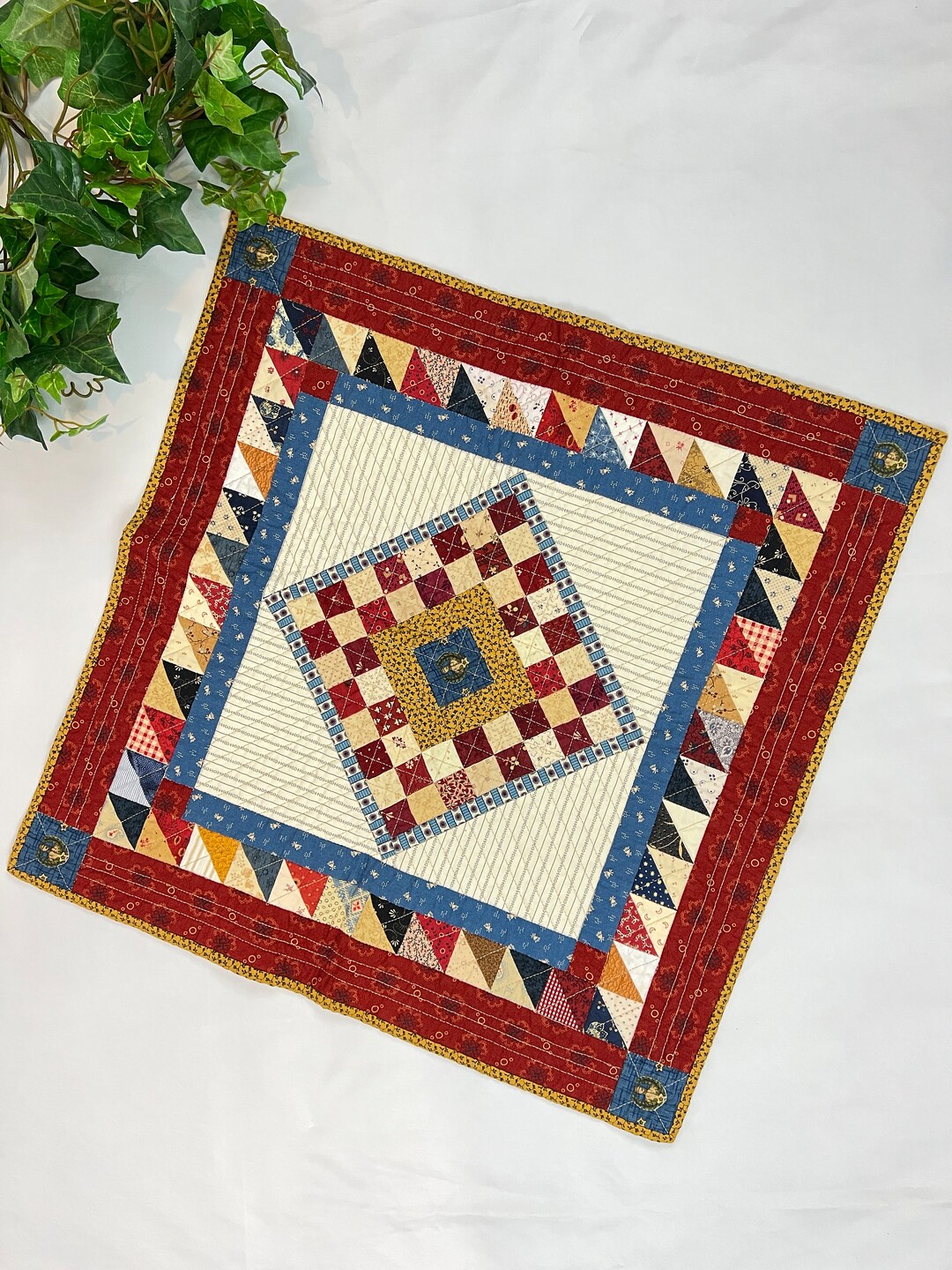 Civil War Soldier Table Topper Quilt - Etsy