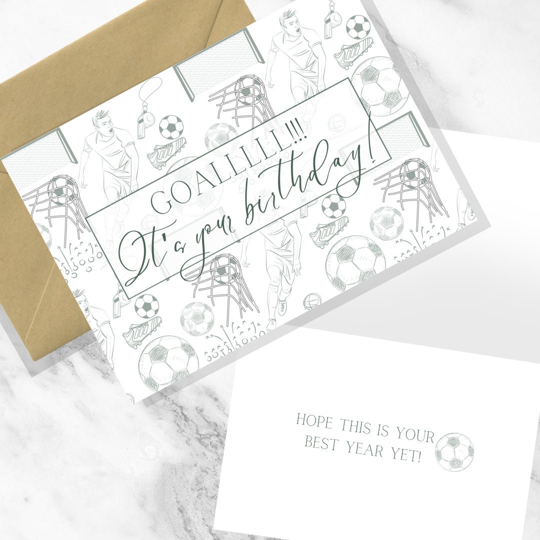 Sports Theme Birthday Card - Etsy