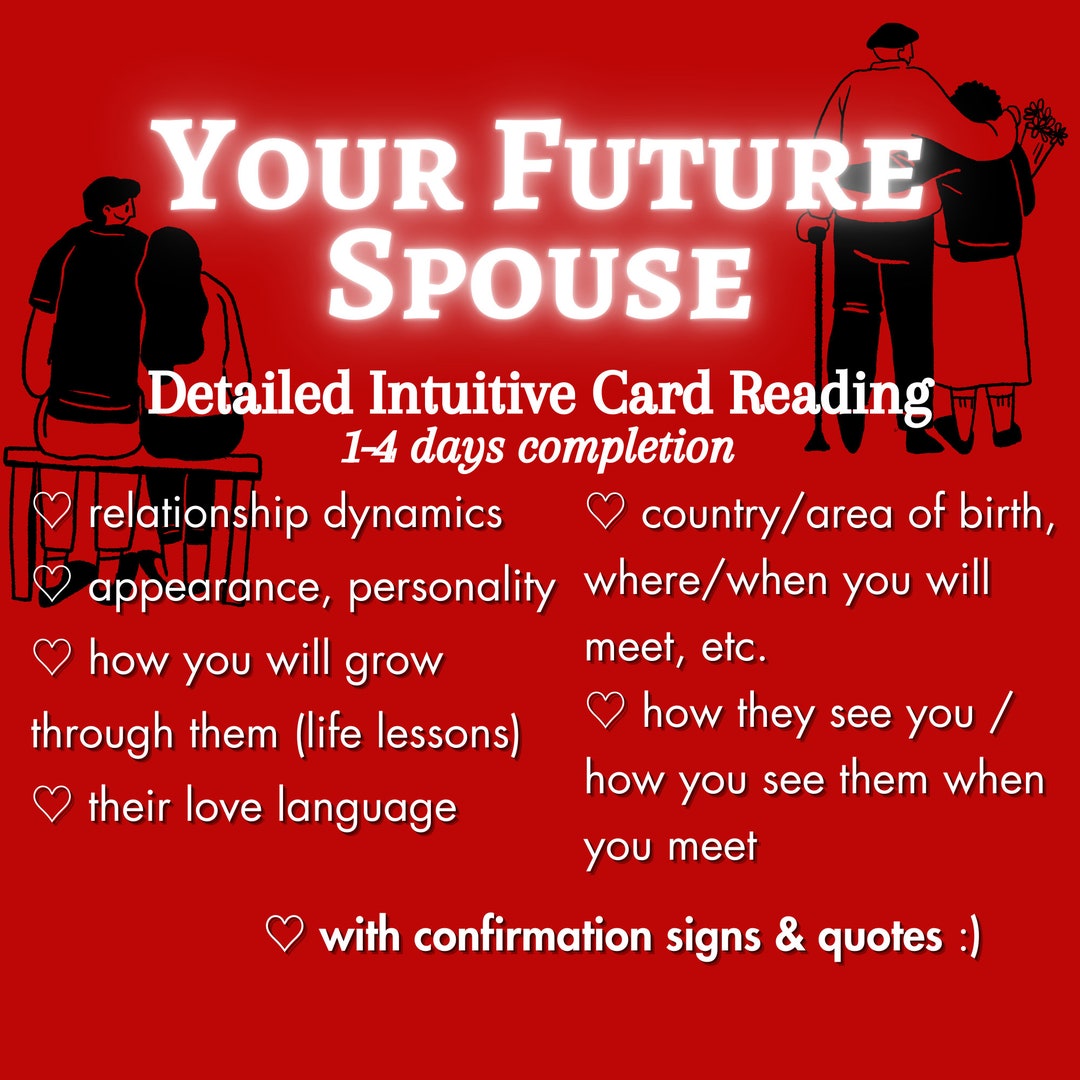 Your Future Spouse In-depth Intuitive Card Reading regular 1-4 Days ...