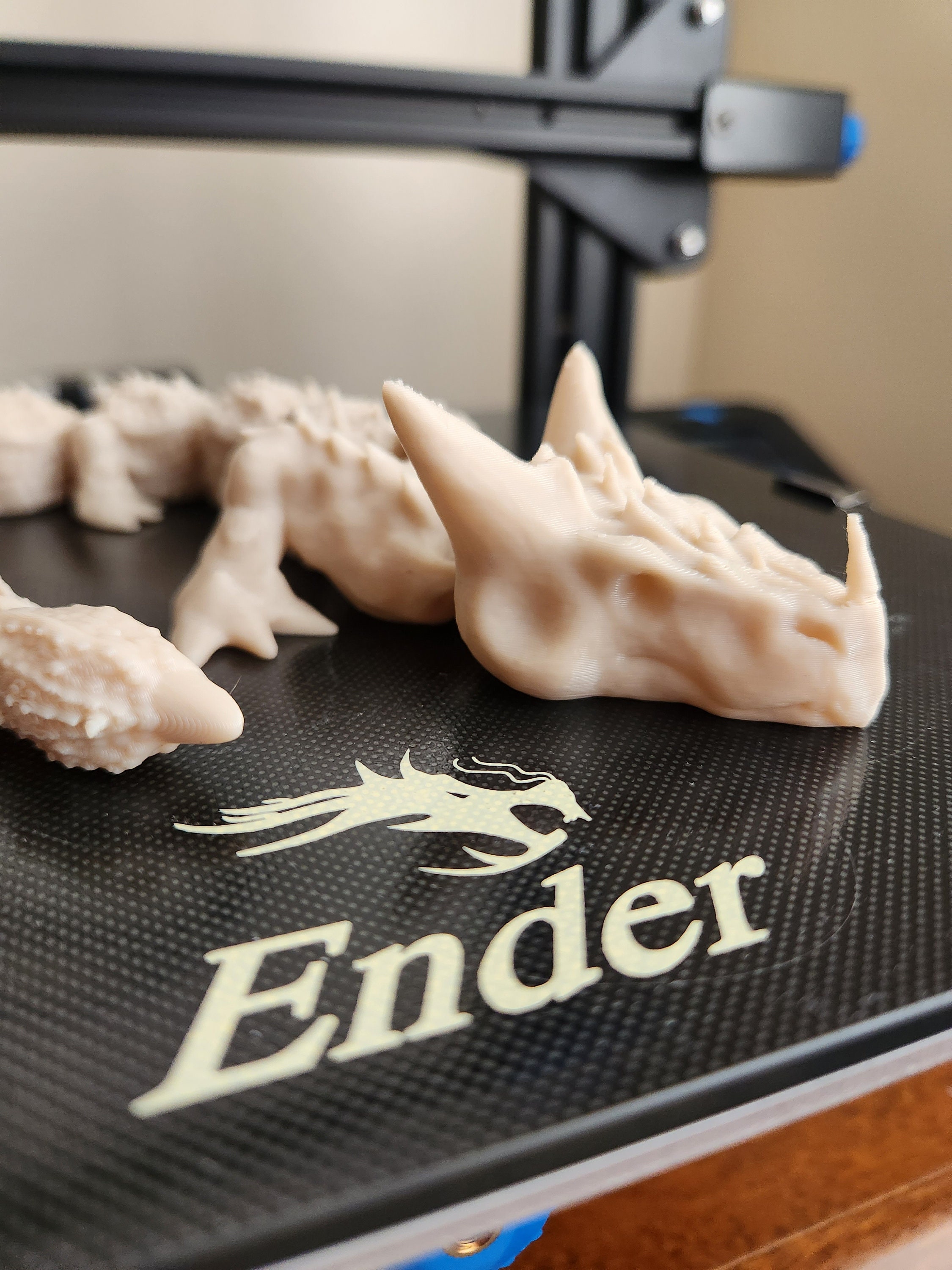 3D Printed Articulated Bone Dragon - Etsy
