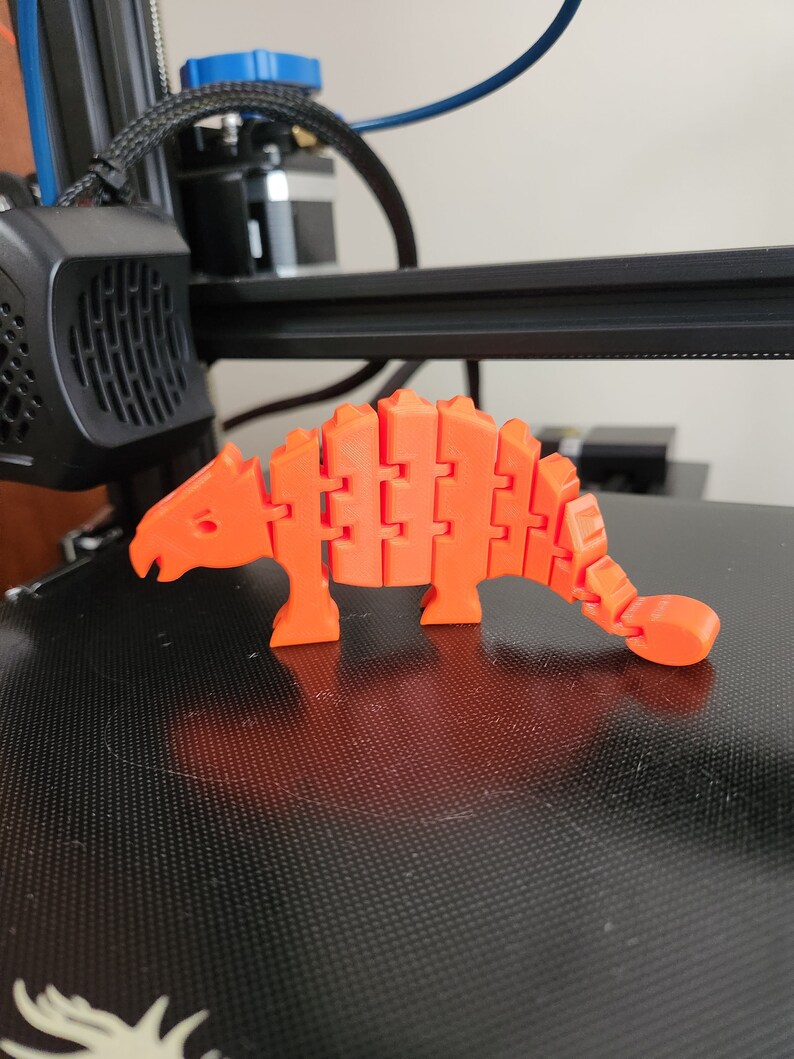 3D Printed Flexi Ankylosaurus - Etsy
