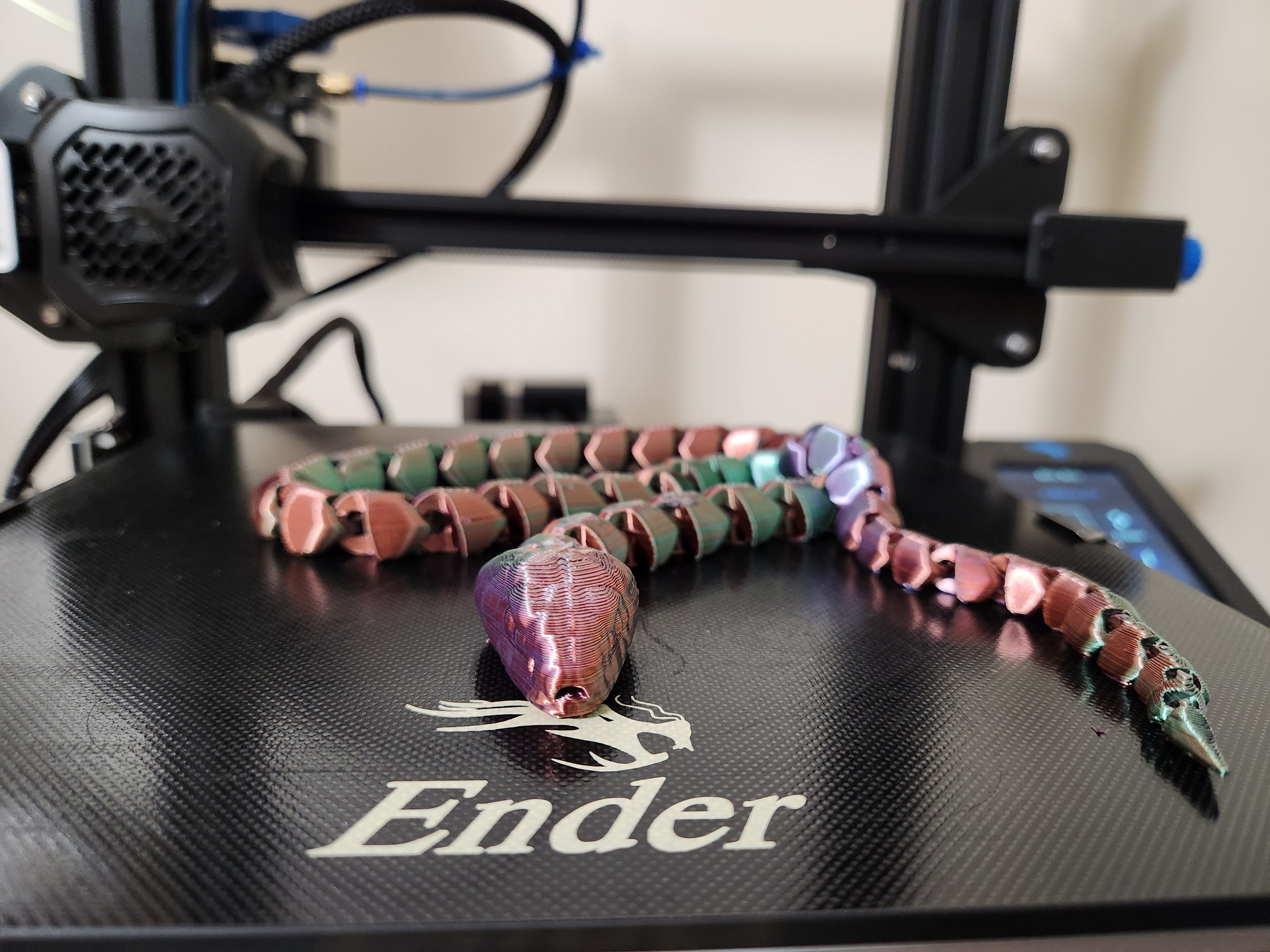 3D Printed Articulated Snake - Etsy