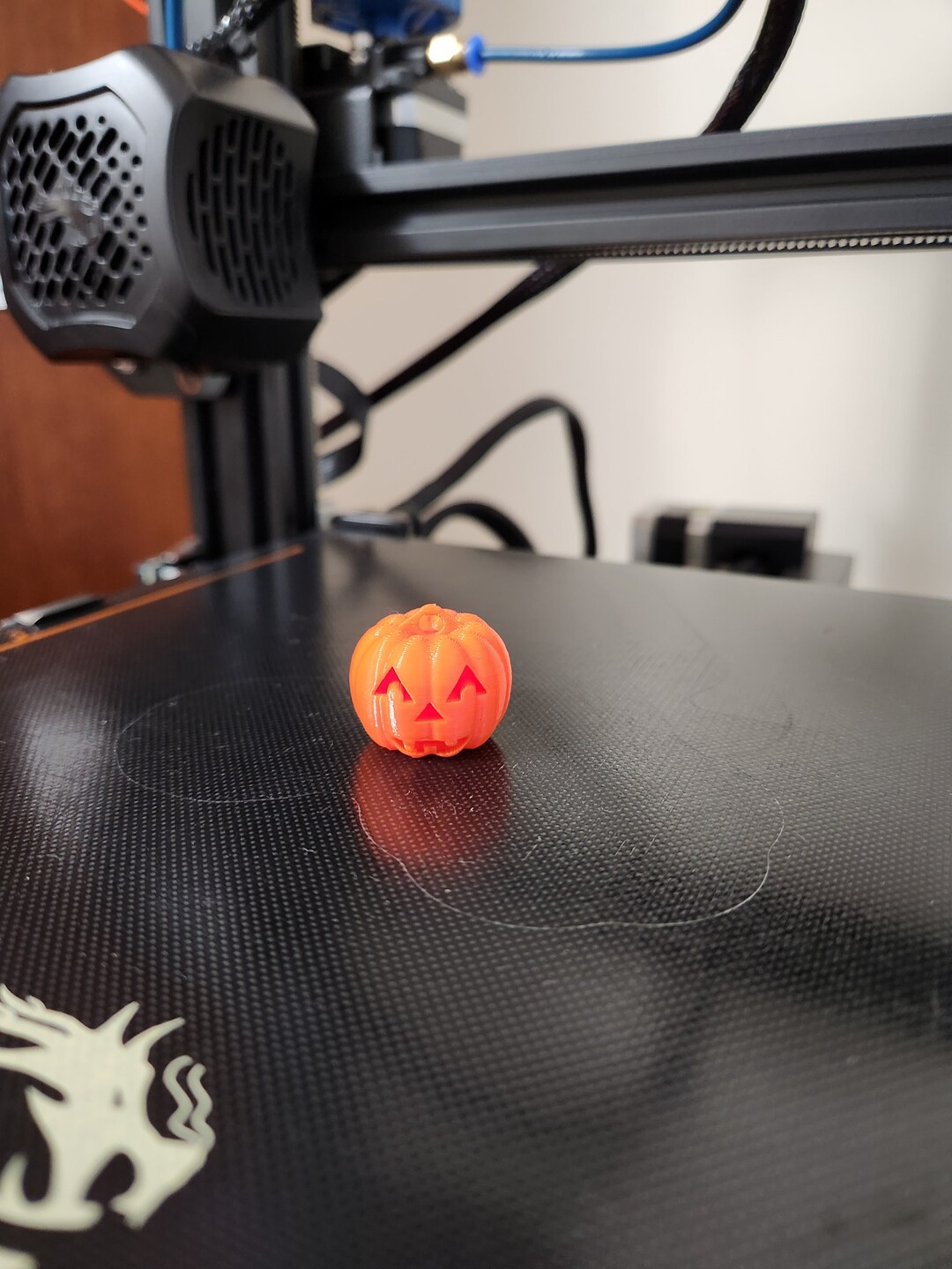 3D Printed Halloween Pumpkin Keychain - Etsy