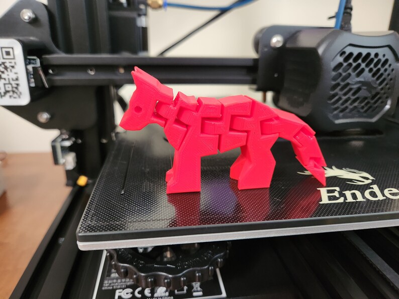 3D Printed Flexi Dog - Etsy