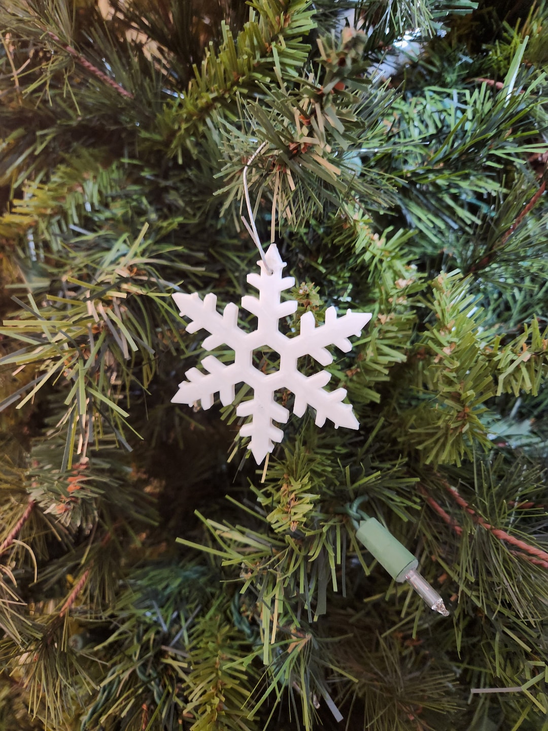 3D Printed Snowflake Ornament - Etsy