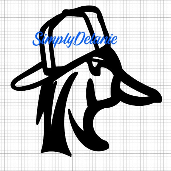 Duck With Backwards Hat Decal - Etsy