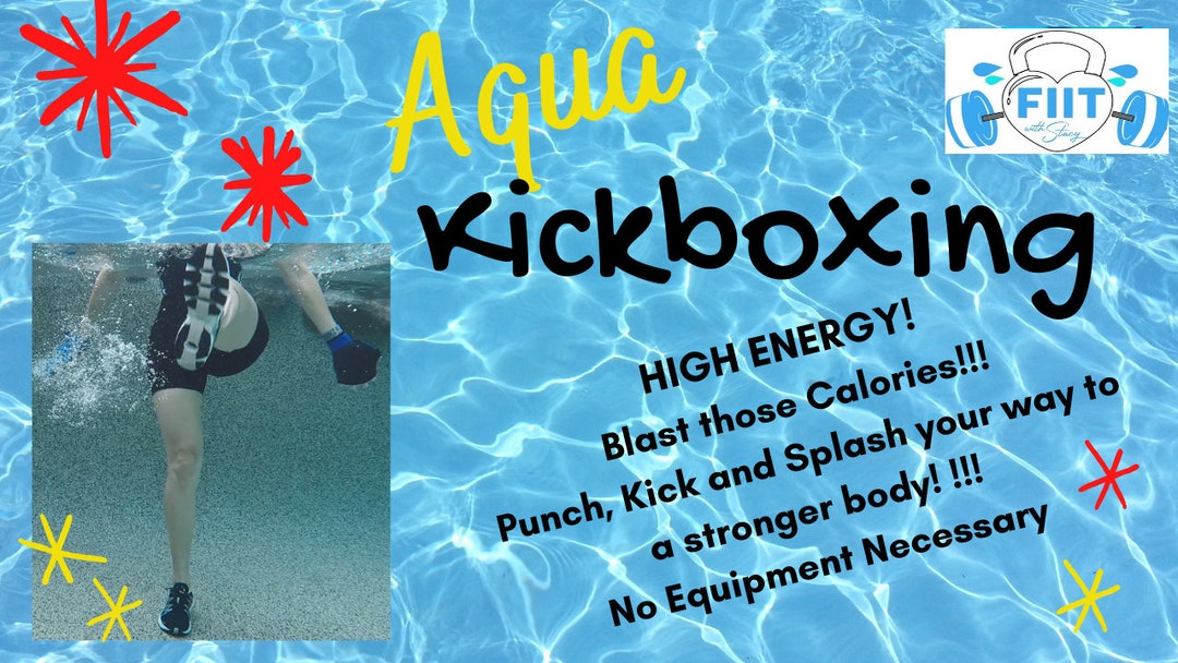 PRINTABLE Aqua Fitness"kickboxing With Optional Gloves" Pool Exercise ...