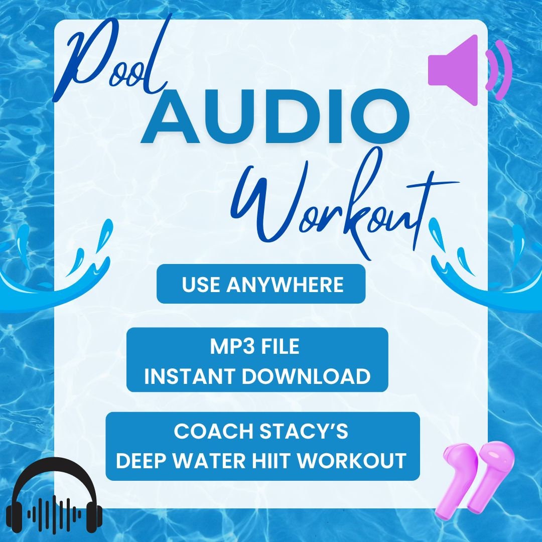 Aqua Aerobics AUDIO File "hiit Deep Water Pool Aerobics"- Workout - Instant Download MP3 - Etsy
