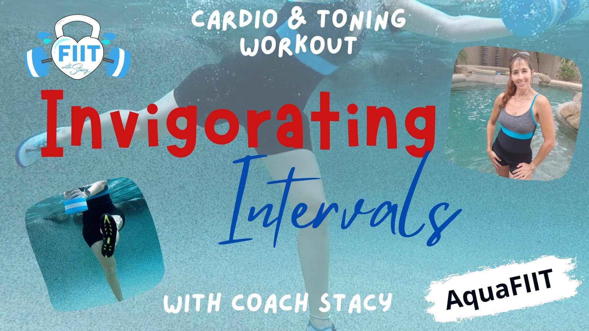 Water Aerobics Workout Cards: Aqua Intervals With Buoy (digital ...