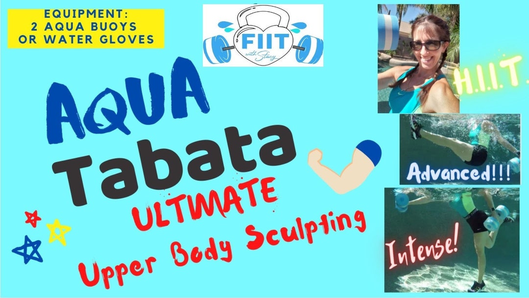 Water Aerobics PRINTABLE PDF "upper Body Tabata"- Exercise Cards for ...