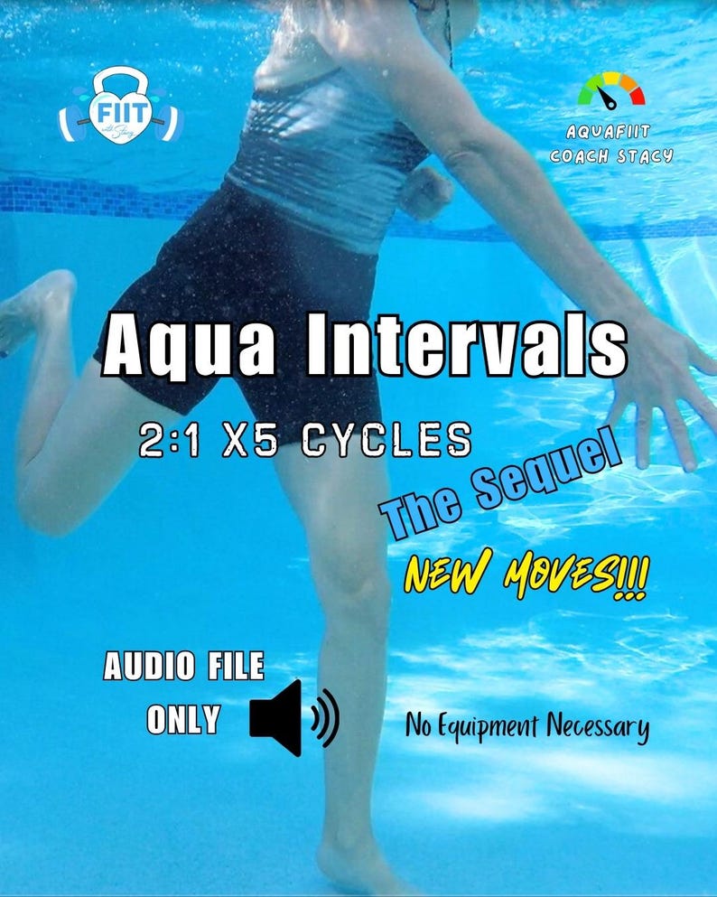 Aqua Aerobics AUDIO File "aqua Intervals 2:1 Sequel"- Workout- No ...