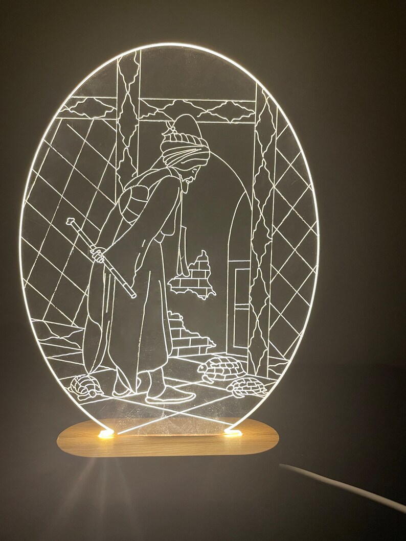 The Turtle Trainer Decorative LED Acrylic (plexiglass) Lamp Vector File ...