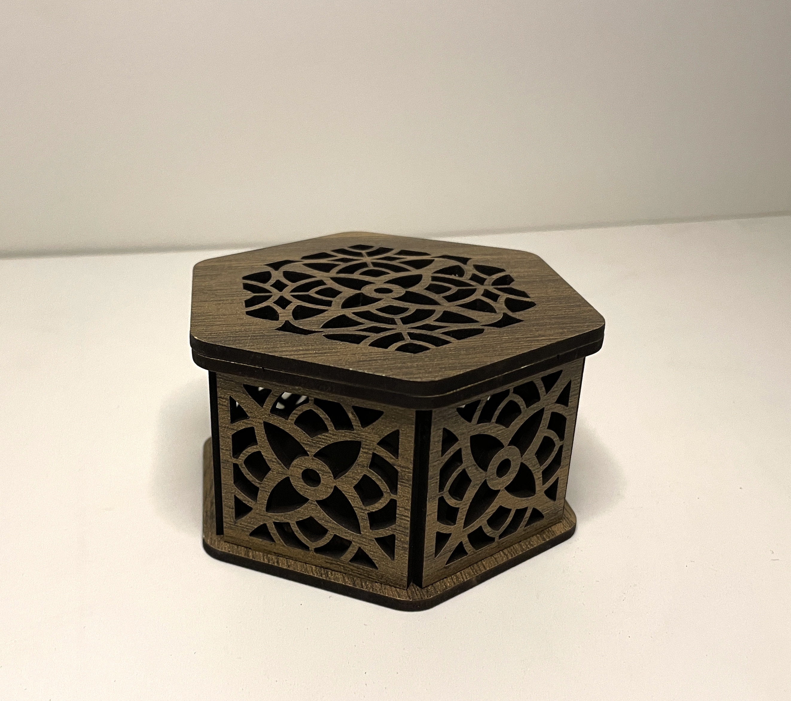 Hexagon Shape Decorative Box Laser Cut Files, Digital Files for Home ...