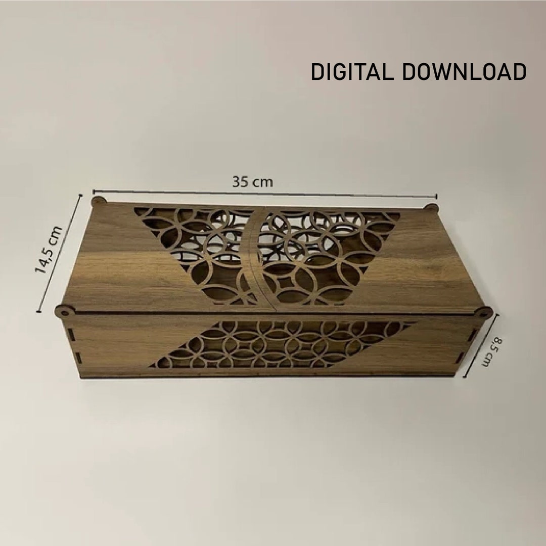 Decorative Storage Box SVG DXF EPS Files Bundle Digital Download (35x14 ...