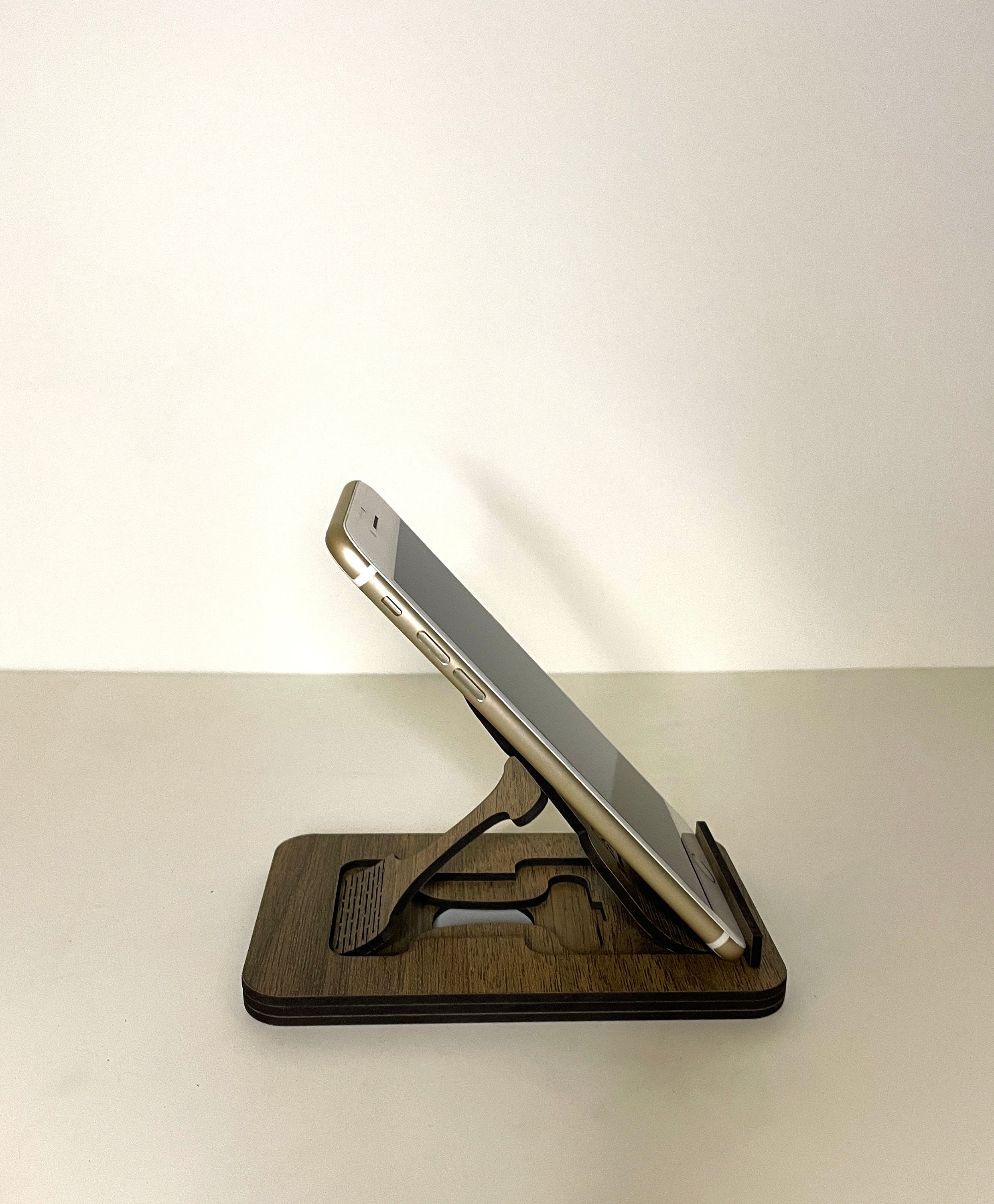 Laser Cut Files Telephone Stand, Modern Minimalist Phone Holder ...
