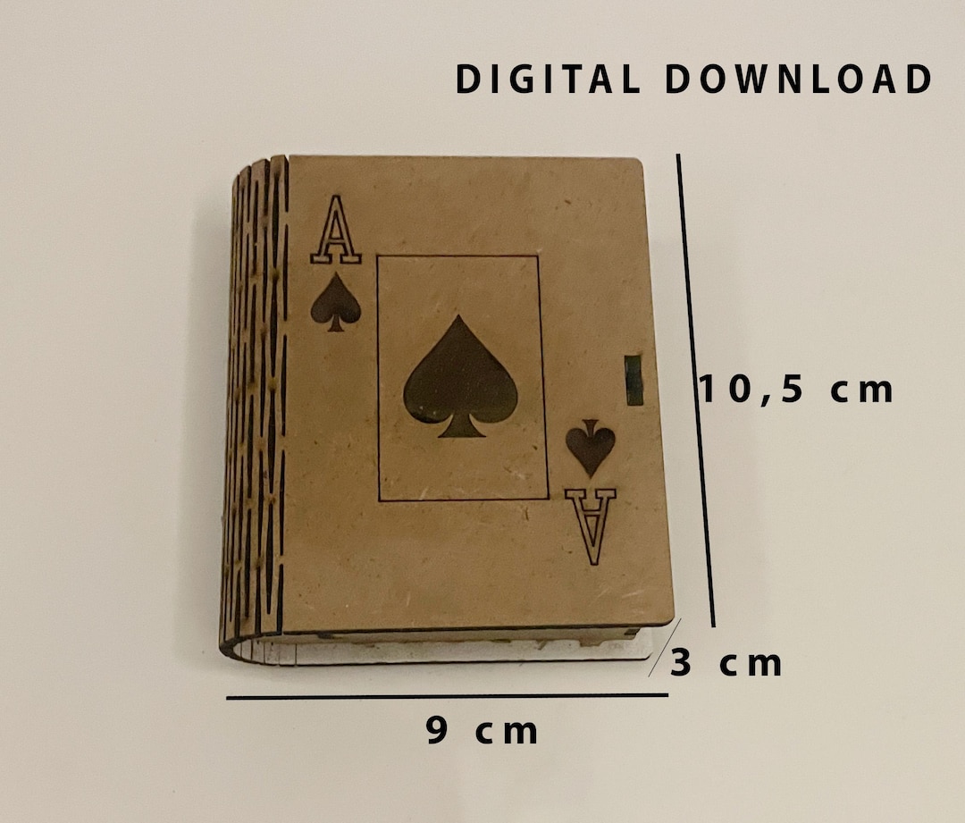 Laser Cut Playing Card Box: SVG DXF EPS Files (digital Download) - Etsy