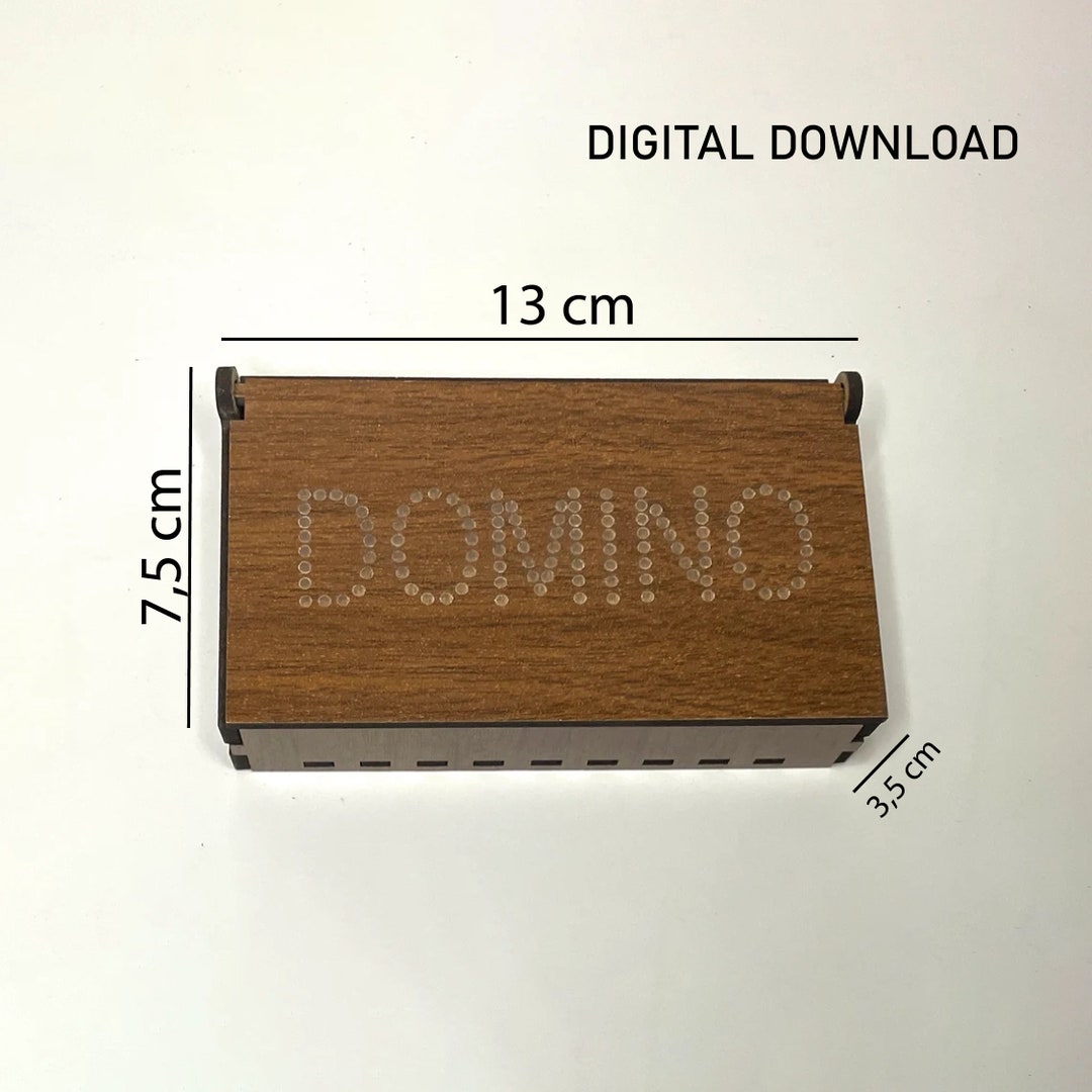 Laser Cut Digital Files for Domino Play, Customizable Wood or MDF Game ...
