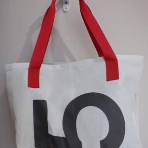 Recycled Sail Divided Tote Bag (17 " X 20 1/2" X 6") - Etsy