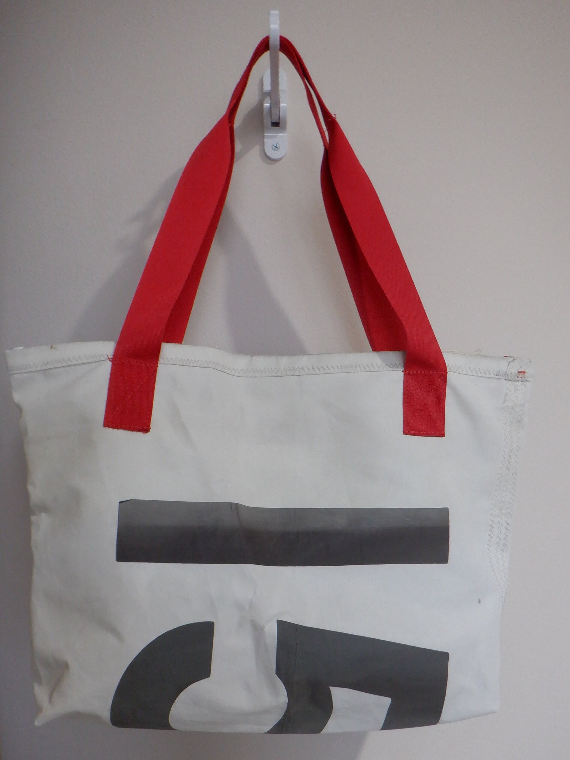 Recycled Sail Divided Tote Bag (17 " X 20 1/2" X 6") - Etsy