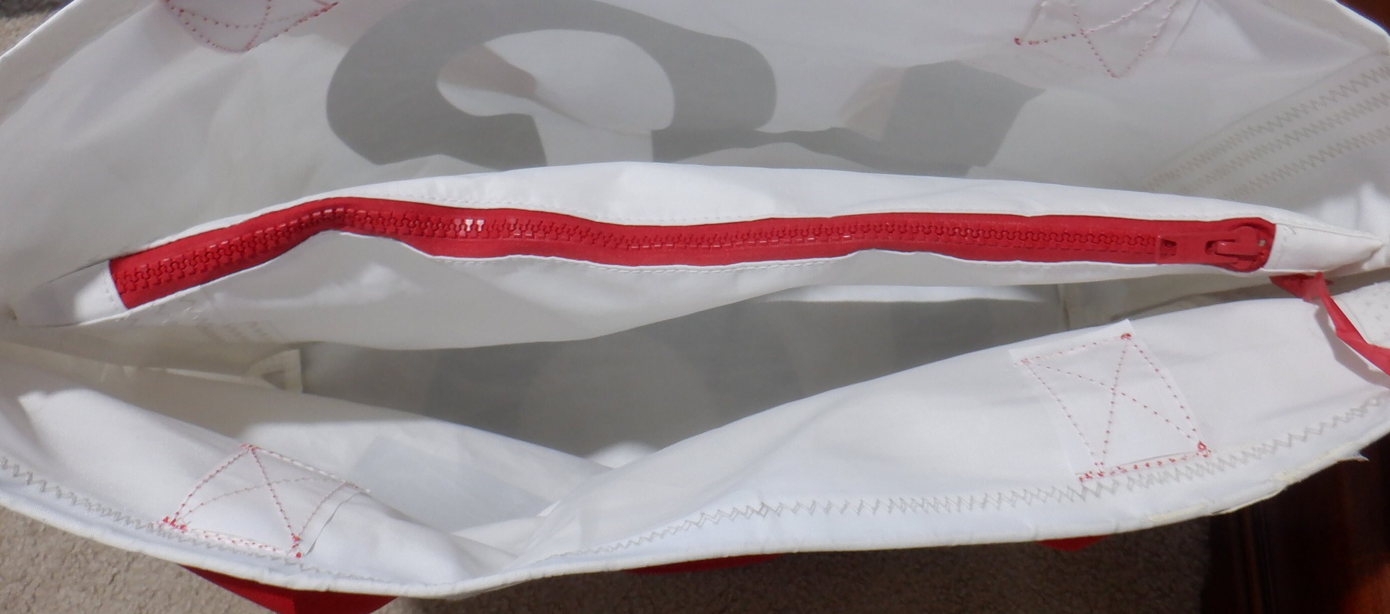 Recycled Sail Divided Tote Bag (17 " X 20 1/2" X 6") - Etsy