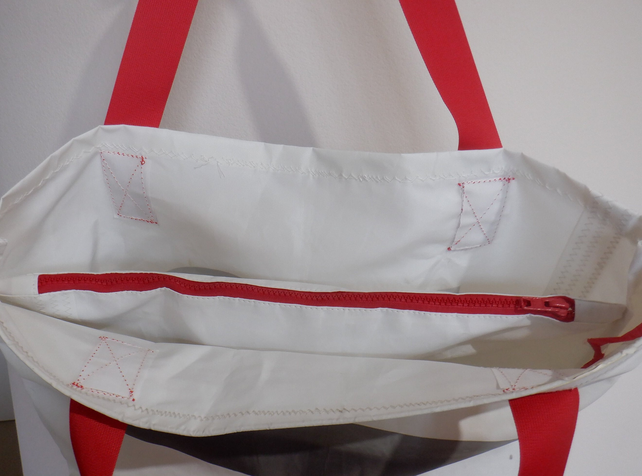 Recycled Sail Divided Tote Bag (17 " X 20 1/2" X 6") - Etsy