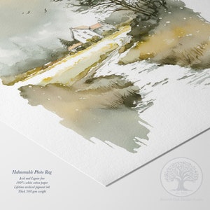 Bidwell Oak Design Fine-art Watercolor Print, Sage Green Wall Art, Home ...