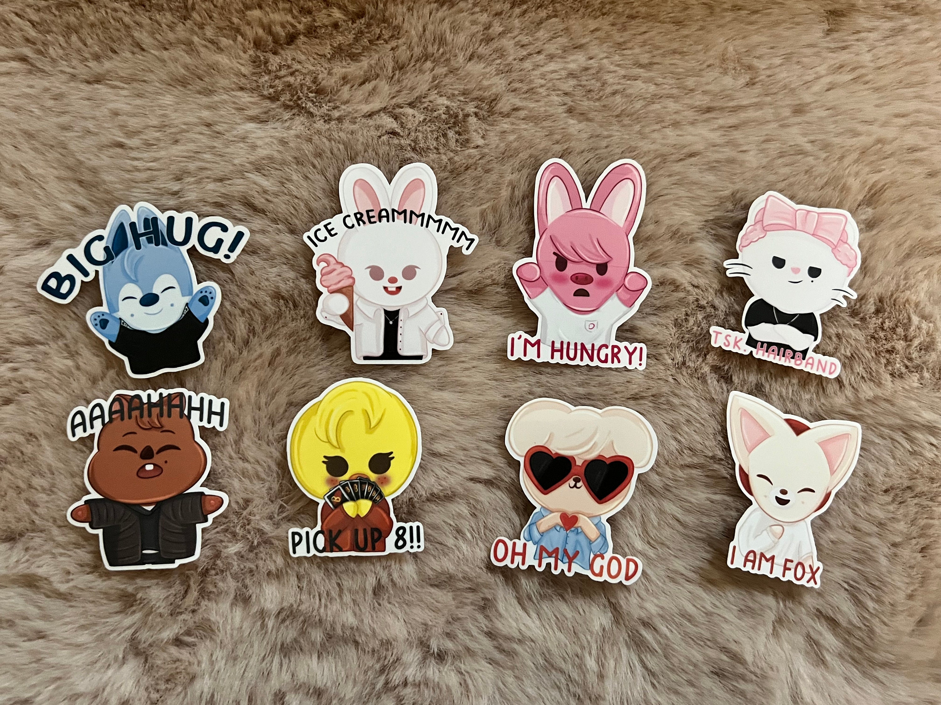 SKZOO Meme Stickers, Stray Kids Decals, Kpop Stickers, Meme Collection ...