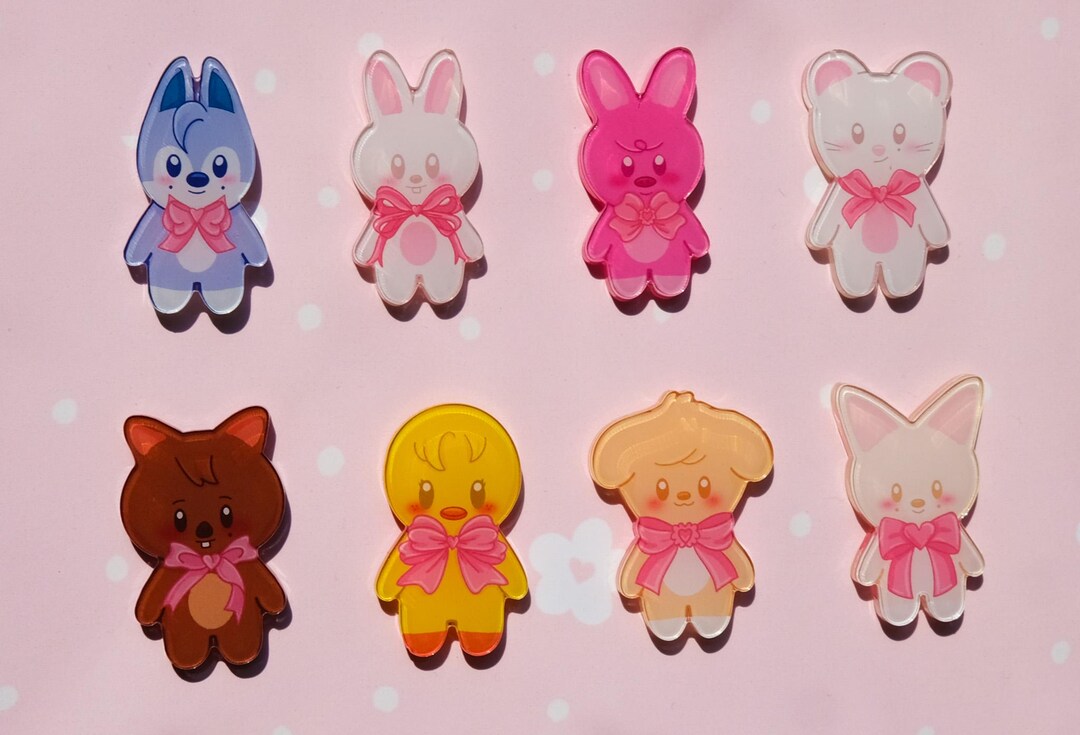 Stray Kids SKZOO Pins: Full Bleed Acrylic Pins - Etsy
