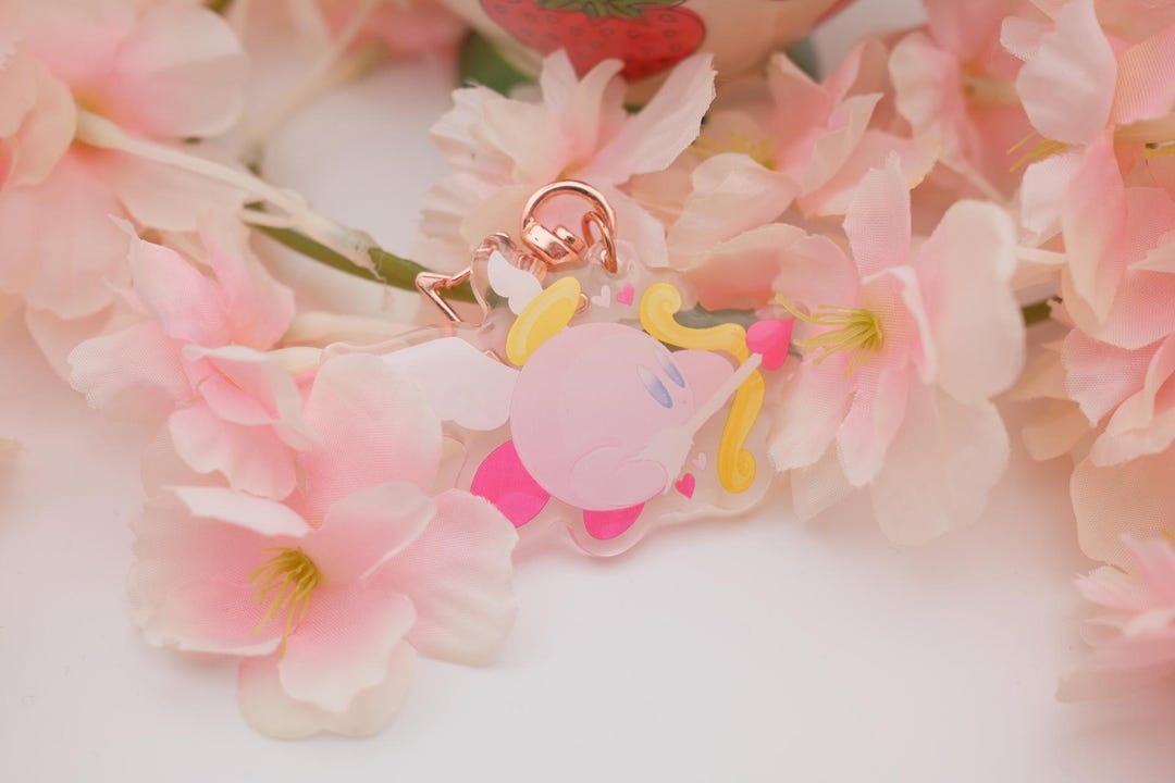 Kirby Cupid Keychain - Etsy