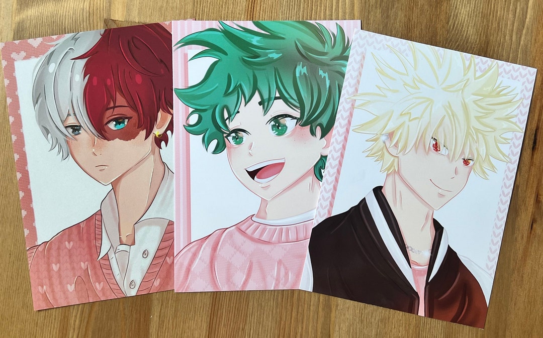 My Hero Art Prints, MHA Fans, Anime Wall Decor, Hero Poster, Unique ...