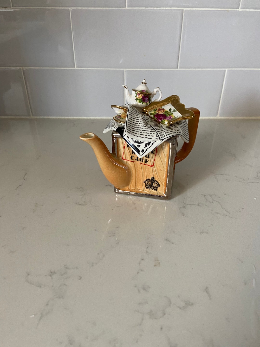 Vintage Royal Albert of England Teapot in Country Rose Pattern by ...