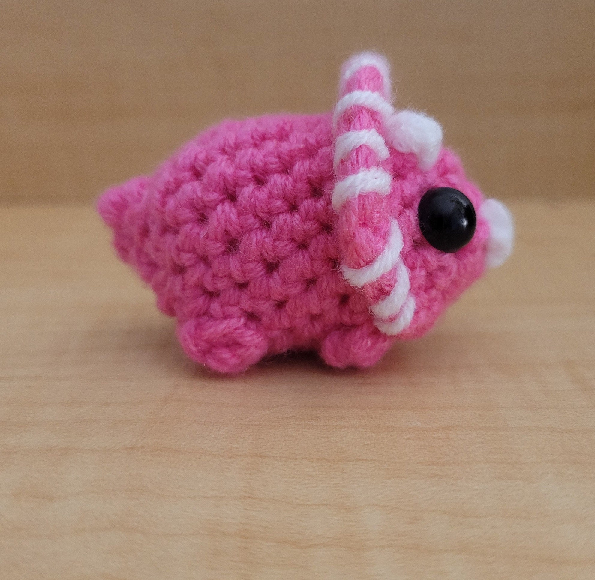Crochet Triceratops Amigurumi Little Stuffed Animal Dinosaur Handmade ...